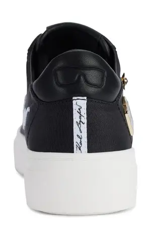 Karl Lagerfeld Paris Cate Pin Logo Sneaker - Black Rue Pins