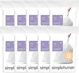 SIMPLEHUMAN Code Q Custom Fit Liners With Quick Dispense Packs - 200 Liners