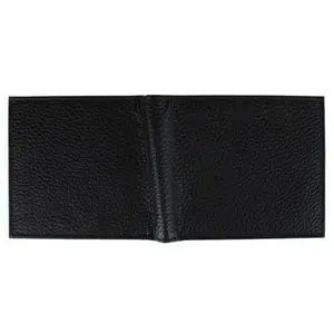 Trafalgar Pierce Pebble Grain Classic Leather Bi-fold Wallet - Black