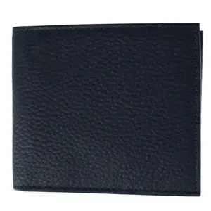 Trafalgar Pierce Pebble Grain Classic Leather Bi-fold Wallet - Navy