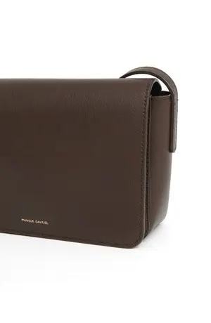 MANSUR GAVRIEL Clio Leather Shoulder Bag - Chocolate