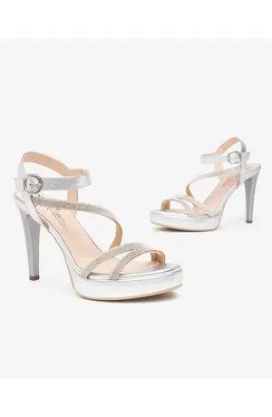 NEROGIARDINI Jeweled Platform Sandals