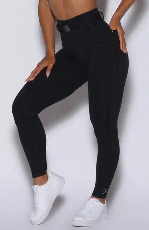 BOMBSHELL SPORTSWEAR High-waist Bottoms With Front Buckle Belt