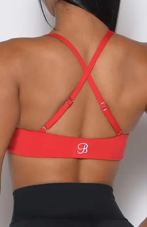 BOMBSHELL SPORTSWEAR Twist Mini Bra - Fire