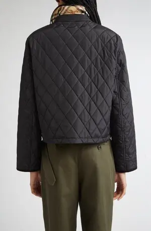 Burberry Oldham Quilted Crop Jacket