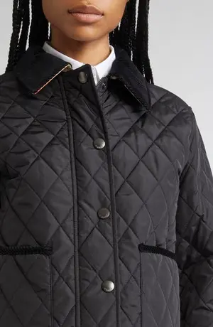 Burberry Oldham Quilted Crop Jacket