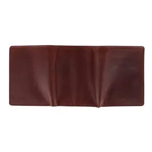 Trafalgar Tennyson Tri-fold Genuine Leather Wallet With Id Window - Brown