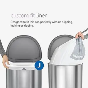SIMPLEHUMAN Code J Custom Fit Liners With Quick Dispense Packs - 200 Liners