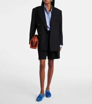 GIANVITO ROSSI Suede Loafers - Blue
