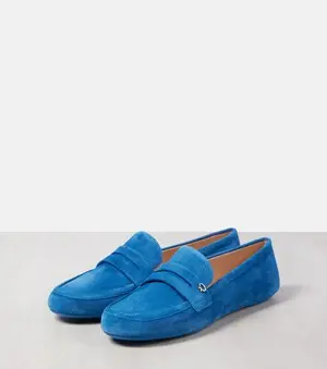 GIANVITO ROSSI Suede Loafers - Blue