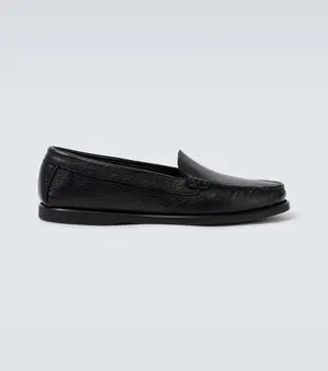 SAMAN AMEL City Leather Loafers - Black
