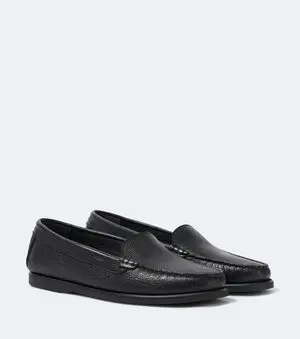SAMAN AMEL City Leather Loafers - Black