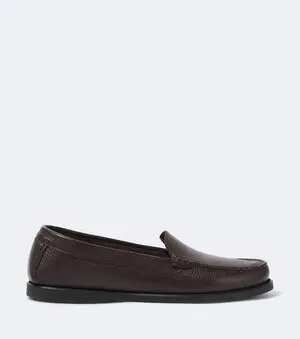 SAMAN AMEL City Leather Loafers - Brown