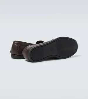 SAMAN AMEL City Leather Loafers - Brown