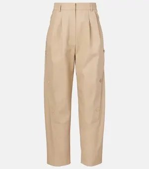Max Mara Duomo Cotton Straight Pants