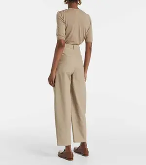 Max Mara Duomo Cotton Straight Pants