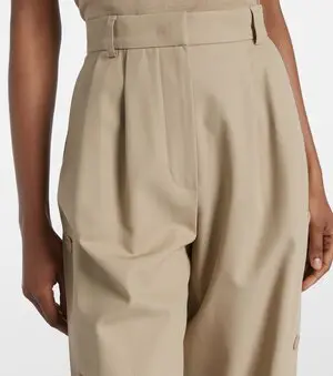 Max Mara Duomo Cotton Straight Pants