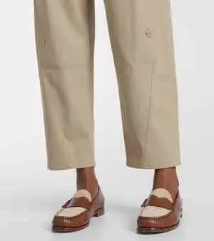 Max Mara Duomo Cotton Straight Pants