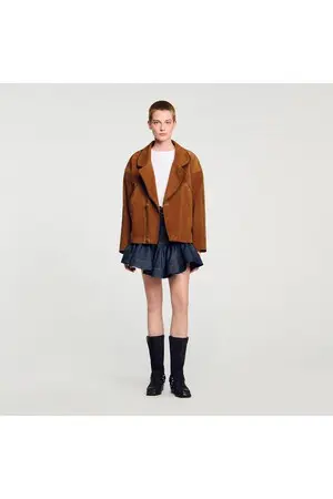 Sandro Oversized Suede Jacket