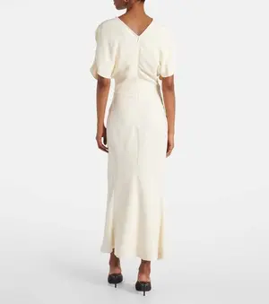 Victoria Beckham Gathered Midi Dress