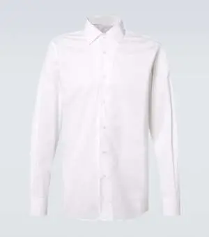 SAMAN AMEL Cotton Poplin Shirt - White