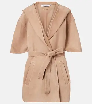 Max Mara Suede Wrap Jacket