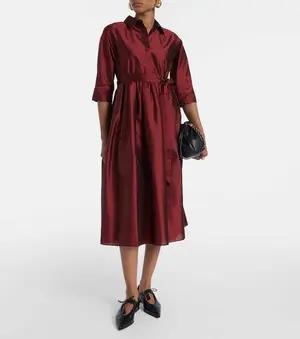 Max Mara Perry Satin Midi Dress
