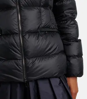 Moncler Boed Shearling-trimmed Down Jacket - Black