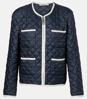 Max Mara Celeste Quilted Jacket - Blue