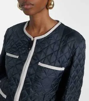 Max Mara Celeste Quilted Jacket - Blue
