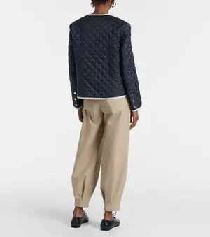 Max Mara Celeste Quilted Jacket - Blue