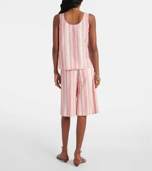 Chloé Logo Striped Cotton Top