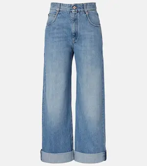 Brunello Cucinelli Wide-leg Jeans - Blue