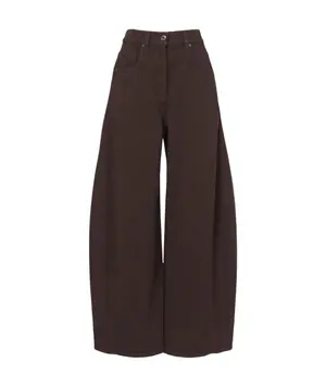 Brunello Cucinelli BRUNELLO CUCINELLI Wide-Leg Jeans Brown
