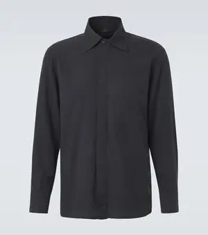 SAMAN AMEL Silk Shirt - Black