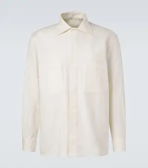SAMAN AMEL Silk Shirt - White
