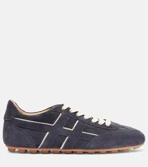 Hogan Olympia Suede Lace-up Sneakers - Blue