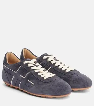 Hogan Olympia Suede Lace-up Sneakers - Blue