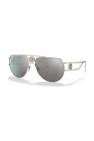 Versace Aviator Sunglasses With Adjustable Nosepads - Gold