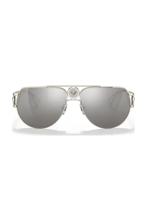 Versace Aviator Sunglasses With Adjustable Nosepads - Gold