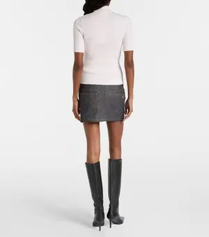 COURREGES Reedition Ribbed-knit Top