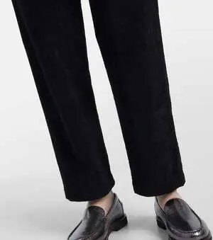 Brunello Cucinelli Cotton Corduroy Trousers - Black