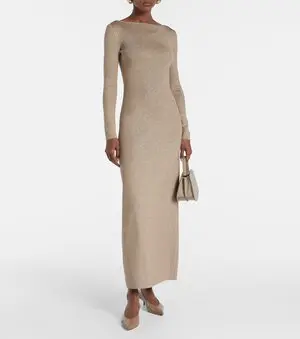 Max Mara Bracco Pen-back Maxi Dress