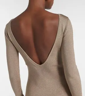 Max Mara Bracco Pen-back Maxi Dress - Beige