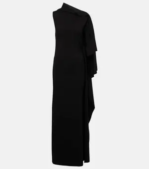 Sportmax Draped Asymmetric Maxi Dress