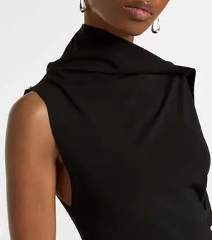 Sportmax Draped Asymmetric Maxi Dress