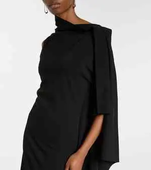 Sportmax Draped Asymmetric Maxi Dress