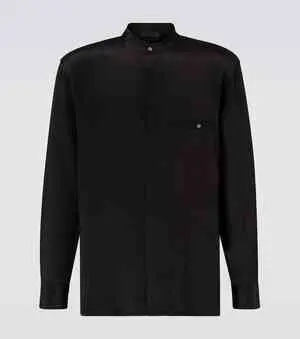 SAMAN AMEL Silk Shirt Jacket