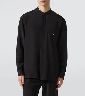 SAMAN AMEL Silk Shirt Jacket