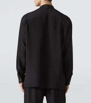 SAMAN AMEL Silk Shirt Jacket